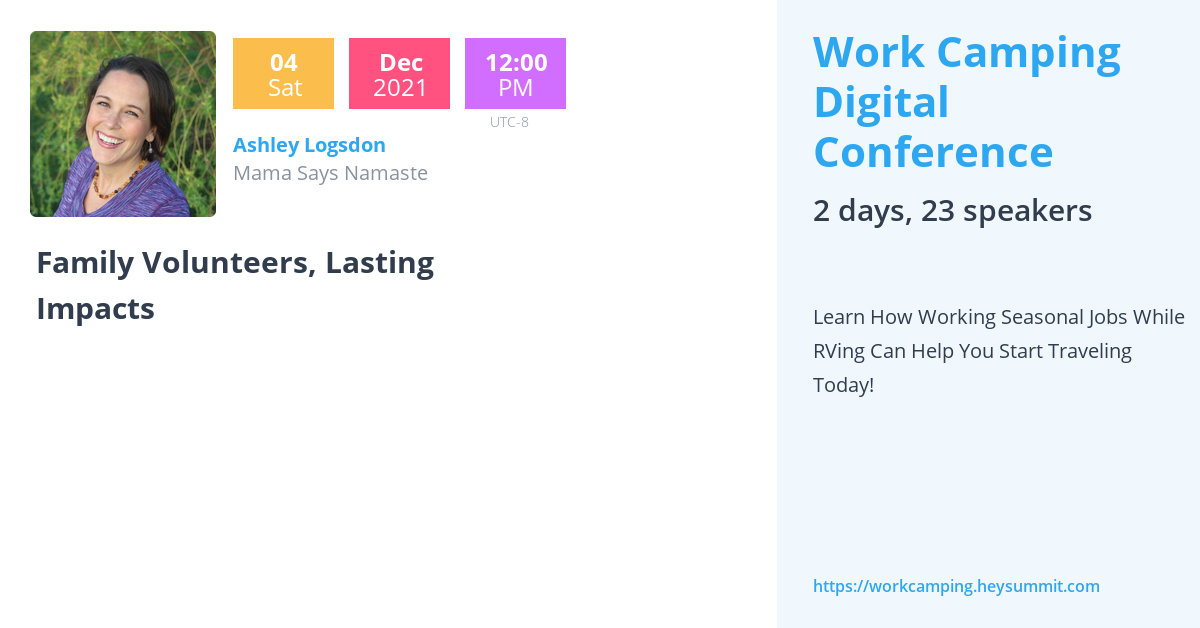 Ashley Logsdon - Work Camping Digital Conference