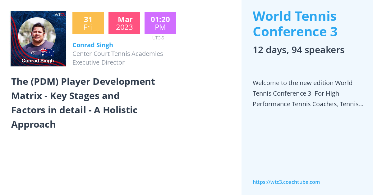 The (PDM) Player Development Matrix - Key Stages and Factors in detail ...