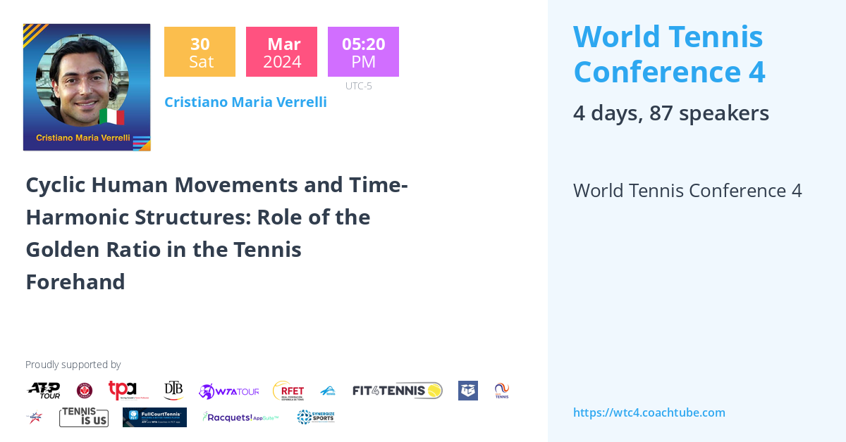 Cristiano Maria Verrelli - World Tennis Conference 4