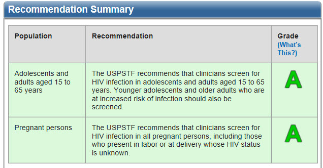 Advocate Excellence - USPSTF Screening for HIV Infections (Final ...