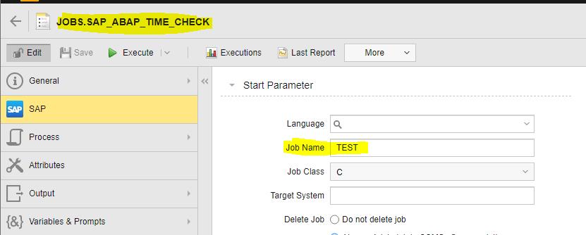Job name variable in email | Automic Workload Automation