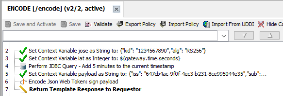 Encode JSON Web Token Assertion | Layer7 API Management