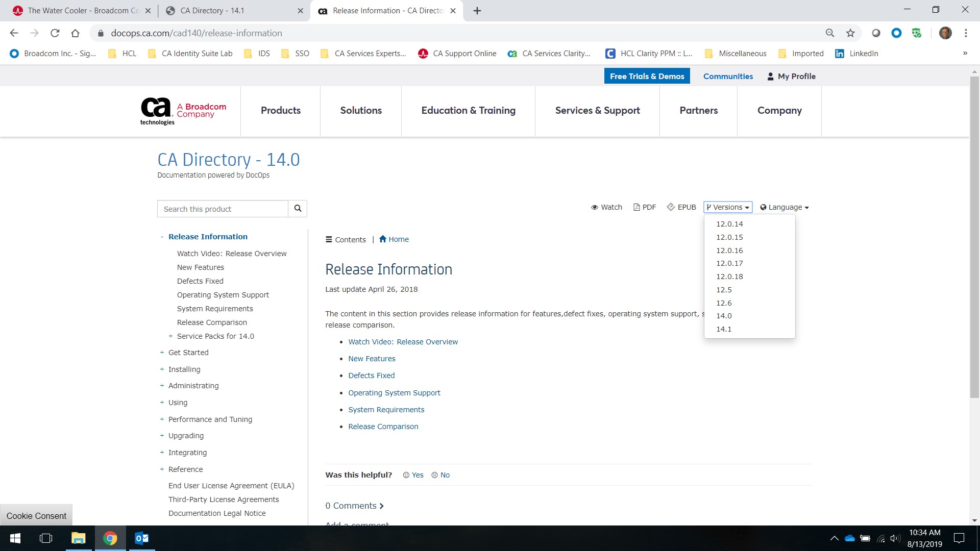 Broadcom Tech Docs is the new CA DocOps! | The Water Cooler