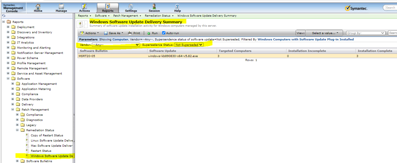 Altiris Reports | IT Management Suite
