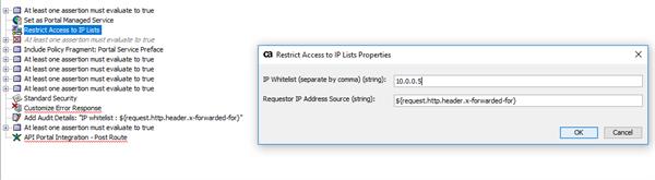 Specific IP whitelist with XFF headers | Layer7 API Management