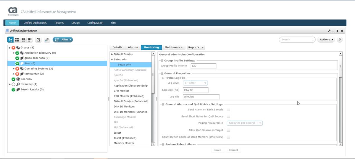 MCS templates are Grayed out | DX Unified Infrastructure Management