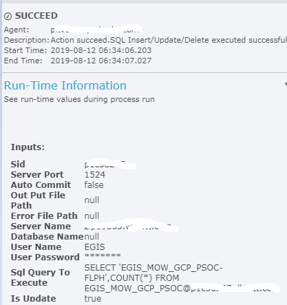 Getting an empty result for SQL command execution in CA Release ...