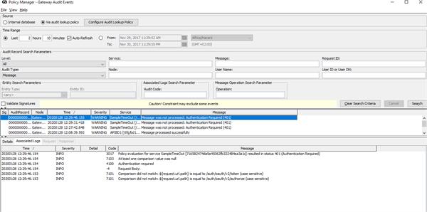 Audit Request Body Save : Unable to get request XML: Stream closed | Layer7 API Management