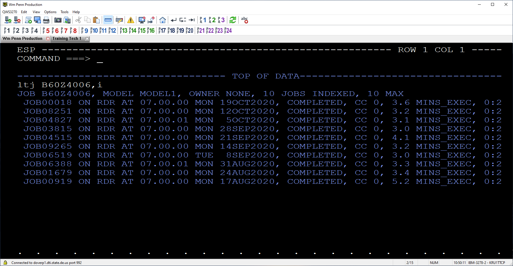 Run Ref, Simulations and job history not matching | ESP Workload Automation