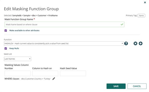 Conditional based masking for certain records in a table | Test Data ...