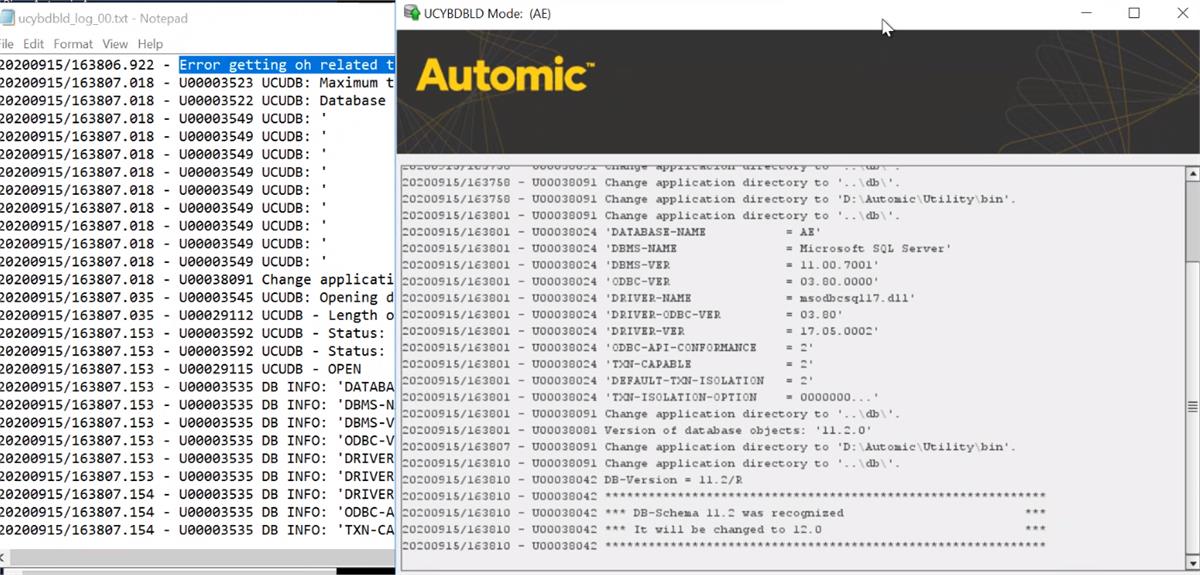 Automic 12.3.3 database upgrade (MSSQL) | Automic Workload Automation