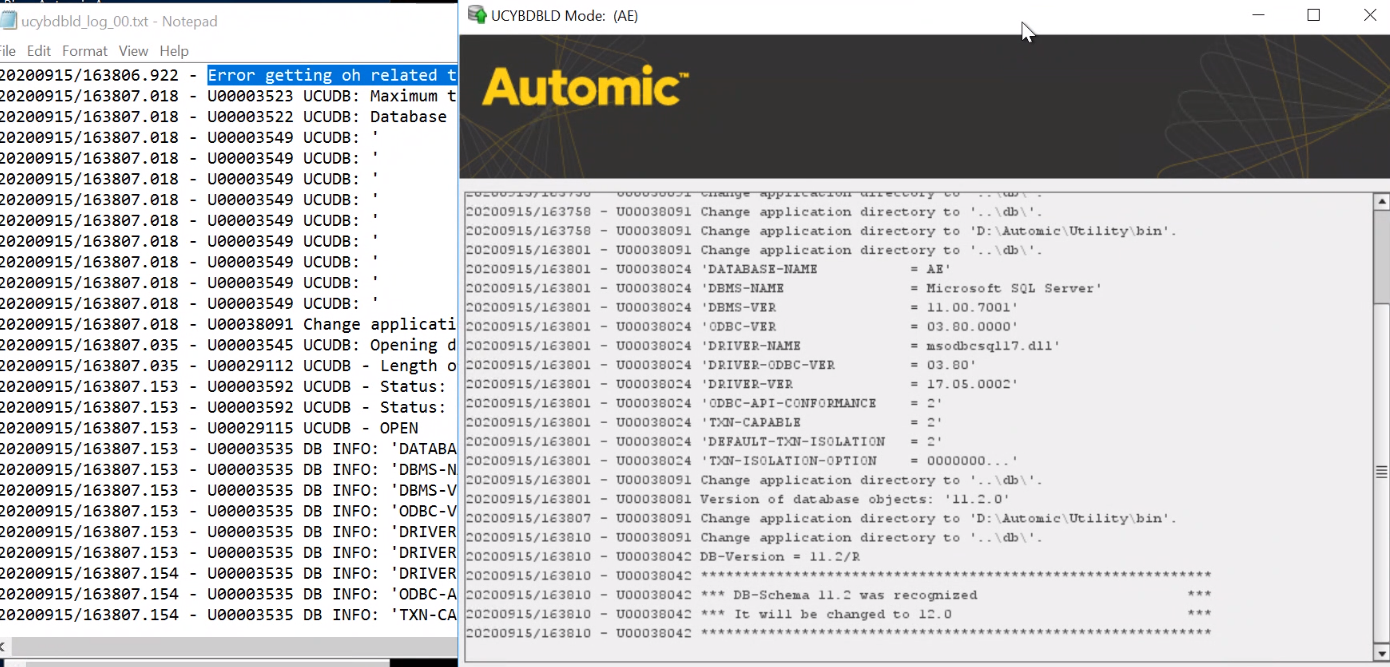 Automic 12.3.3 database upgrade (MSSQL) | Automic Workload Automation