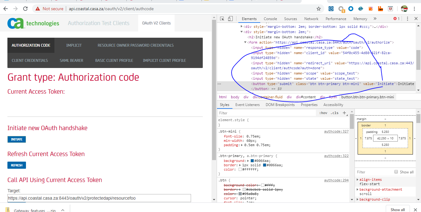 Bad Login redirect page in AUTH server | Layer7 API Management