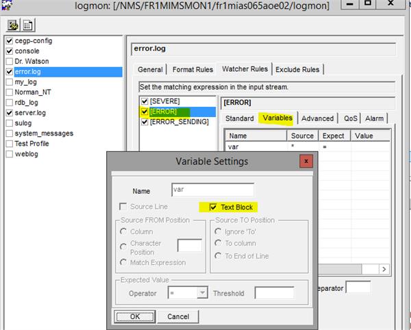 Display multiple lines from log file of logmon | DX Unified Infrastructure Management