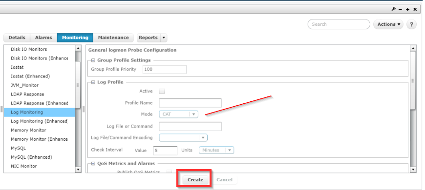 MCS templates are Grayed out | DX Unified Infrastructure Management