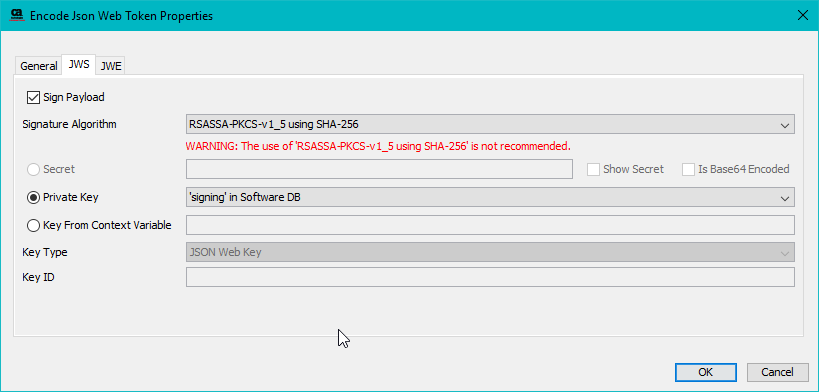 Encode JSON Web Token Assertion | Layer7 API Management