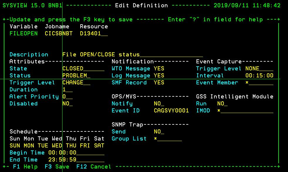How to use FILEOPEN Metric ? | SYSVIEW Performance Management