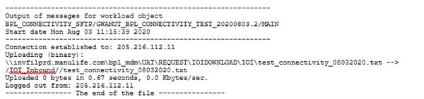 Run As User Field In Sftp Job Causing Software Caused Connection Abort Socket Write Error