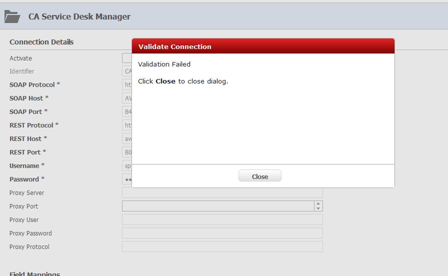 sdgtw integration with CA SDM 14.1 not authenticating | DX Unified ...