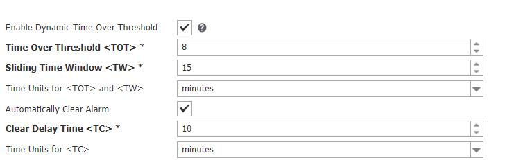 Time over threshold - TOT concept | DX Unified Infrastructure Management