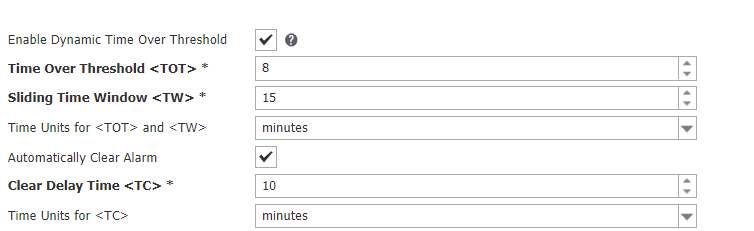 Time over threshold - TOT concept | DX Unified Infrastructure Management
