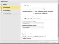 Customizing of AWI settings / AWI Einstellungen - possible to pre ...