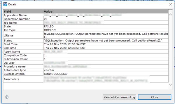 SQLException: Output parameters have not yet been processed. Call getMoreResults(). | ESP ...