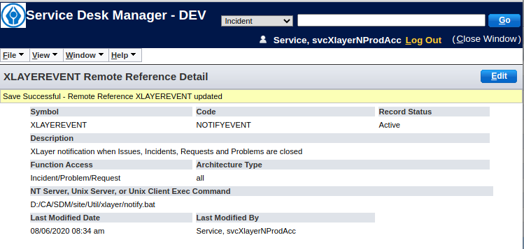 Creating a Remote Reference. | CA Service Management
