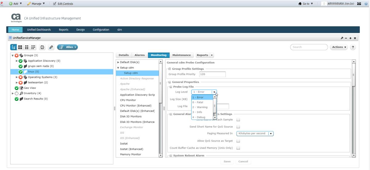 MCS templates are Grayed out | DX Unified Infrastructure Management