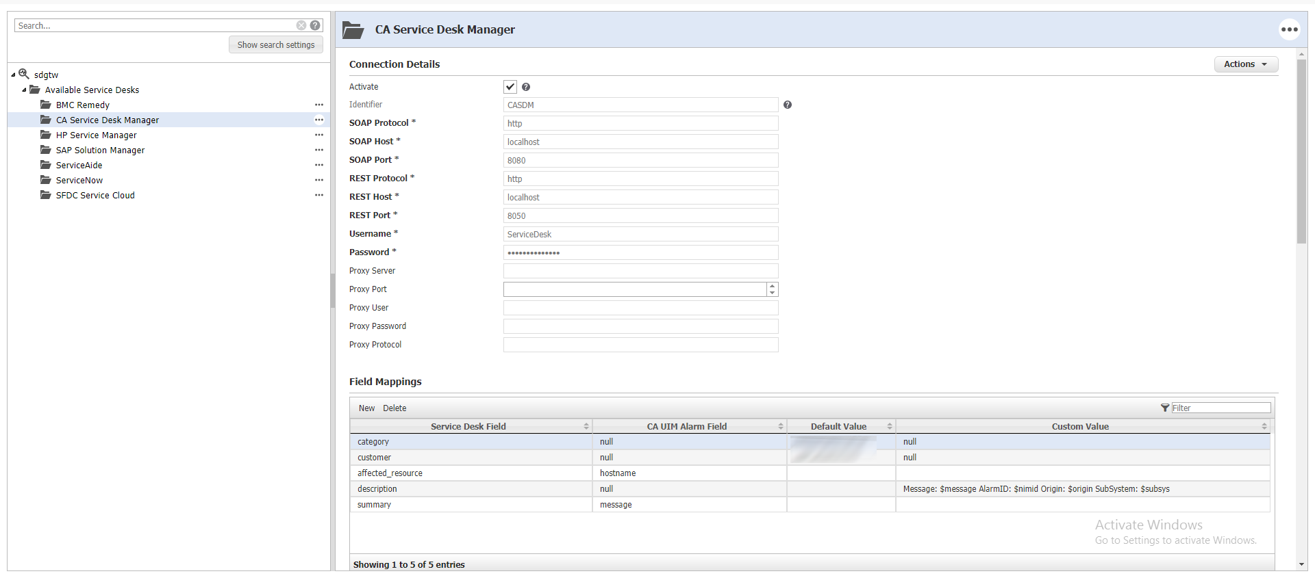 CA UIM 9.0.2 Integration with CA service desk r17.1 | DX Unified ...