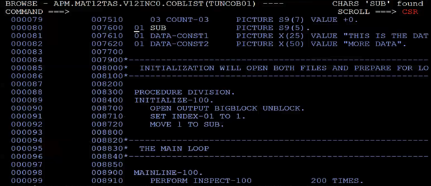 Tuning Your COBOL Program with CA MAT | Mainframe Application Tuner