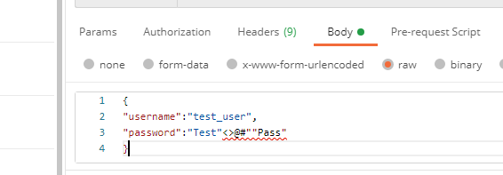 JSON Validation Issues (especially when a password has double quotes in ...