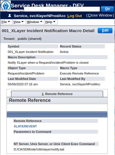 Creating a Remote Reference. | CA Service Management