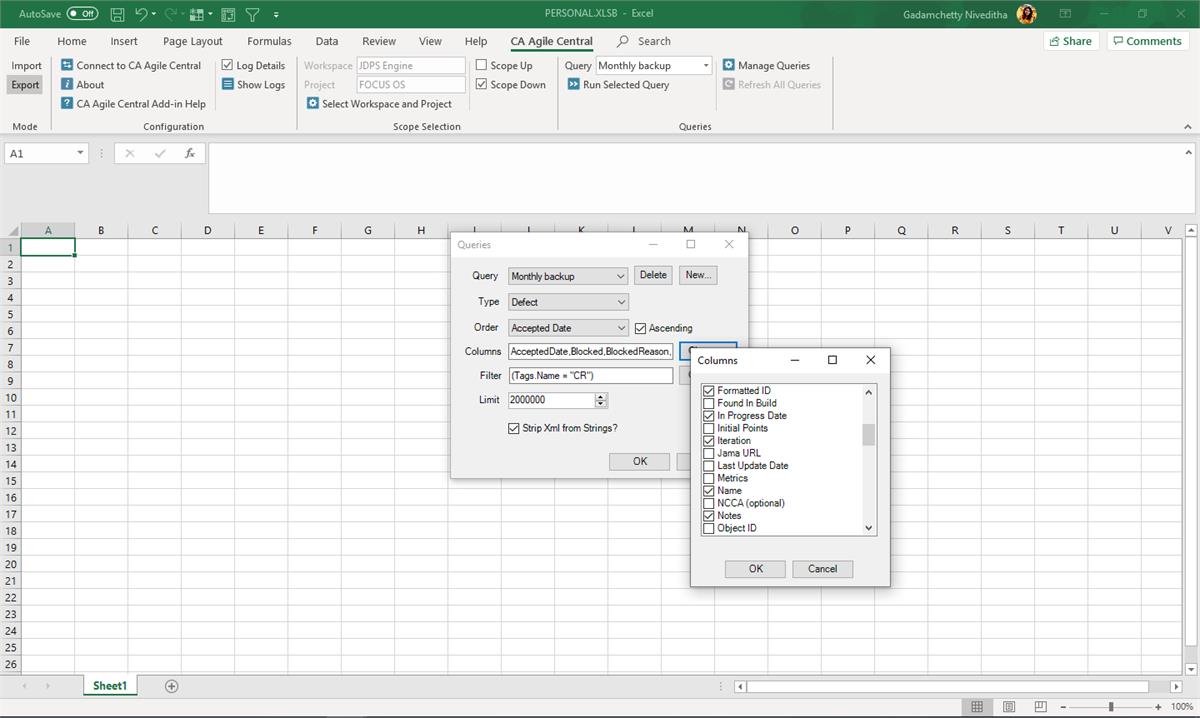 Excel Add-in for Windows | Rally Software