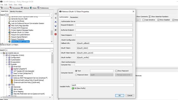 Routing oauth1 request to oauth1 API endpoint | Layer7 API Management