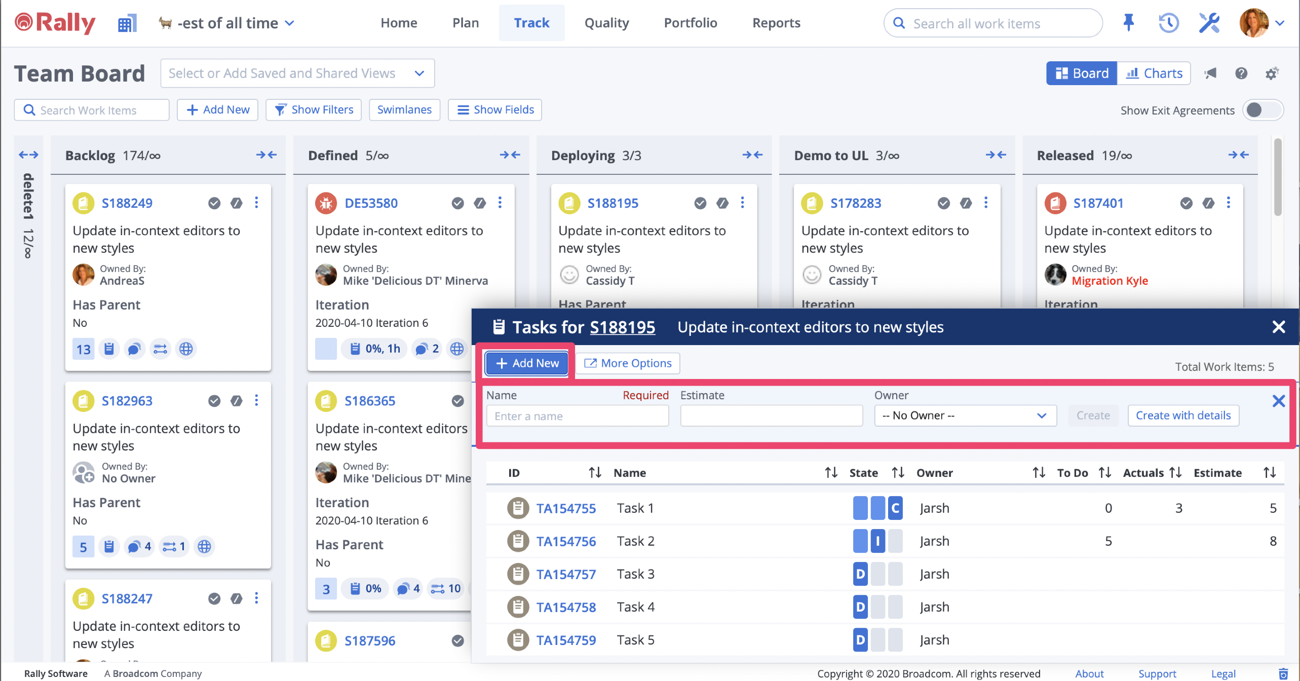 Upcoming: New & Improved In-Context Collection Editors | Rally Software