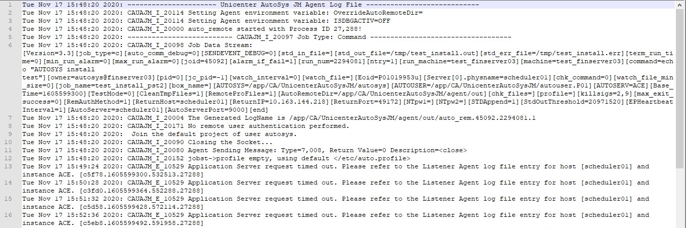 Job Status stuck at "Starting" status | AutoSys Workload Automation