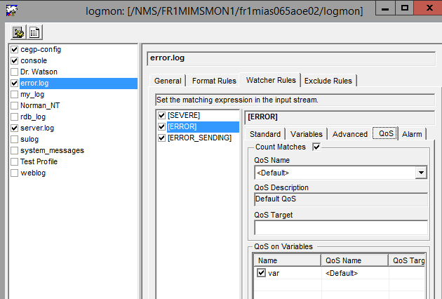 Display multiple lines from log file of logmon | DX Unified Infrastructure Management
