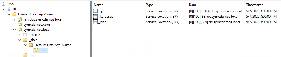 The FQDNs of the domain controller are the same as the Public Web ...
