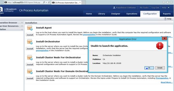 Cluster node installation | IT Process Automation
