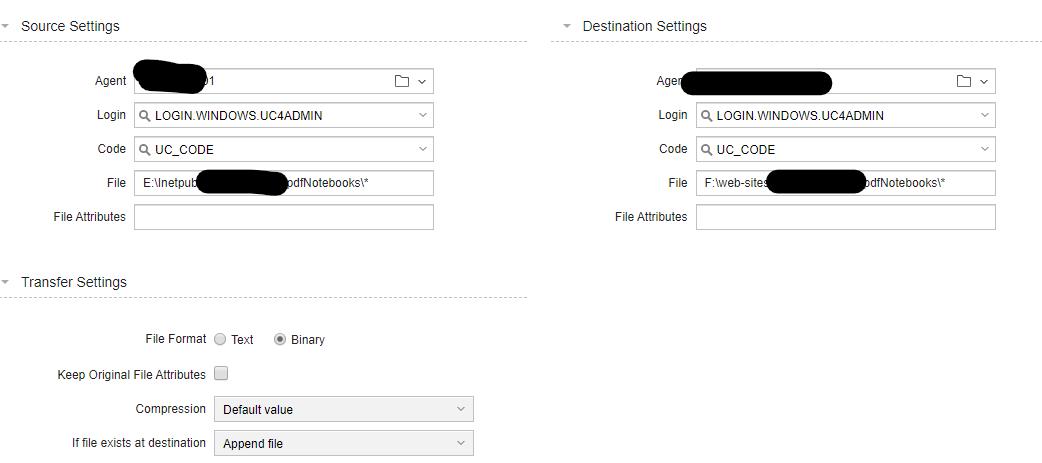 File Transfer Job (JOBF) | Automic Workload Automation
