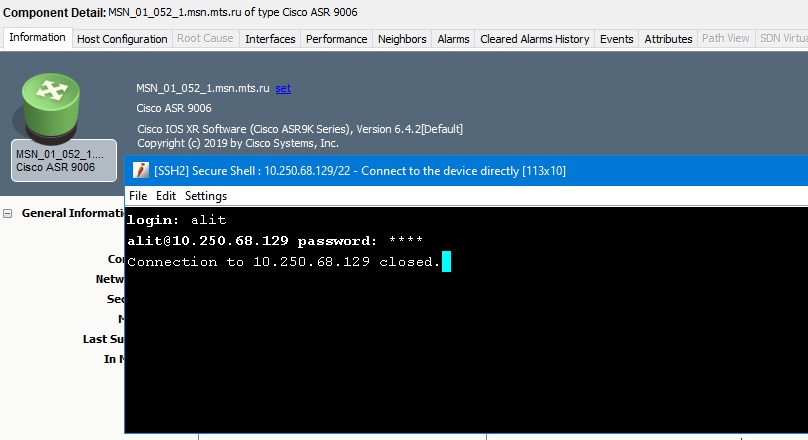 Problem with SSH connecting to CISCO ASR9K IOS-XR routers from the ...
