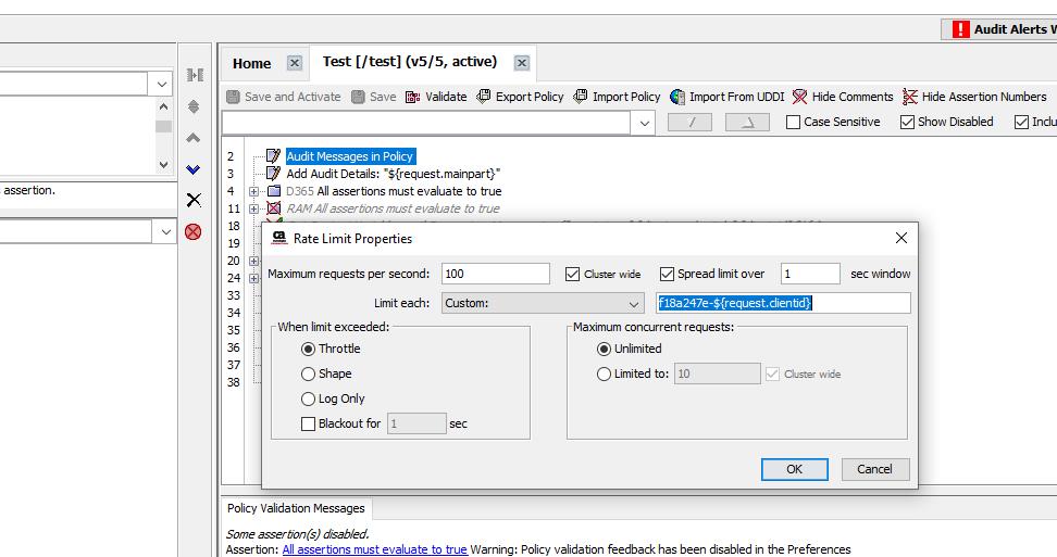 Apply Throughtput Quota over oAuth client_id | Layer7 API Management