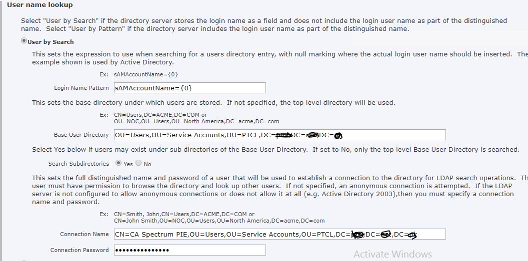 LDAP Configuration | DX NetOps