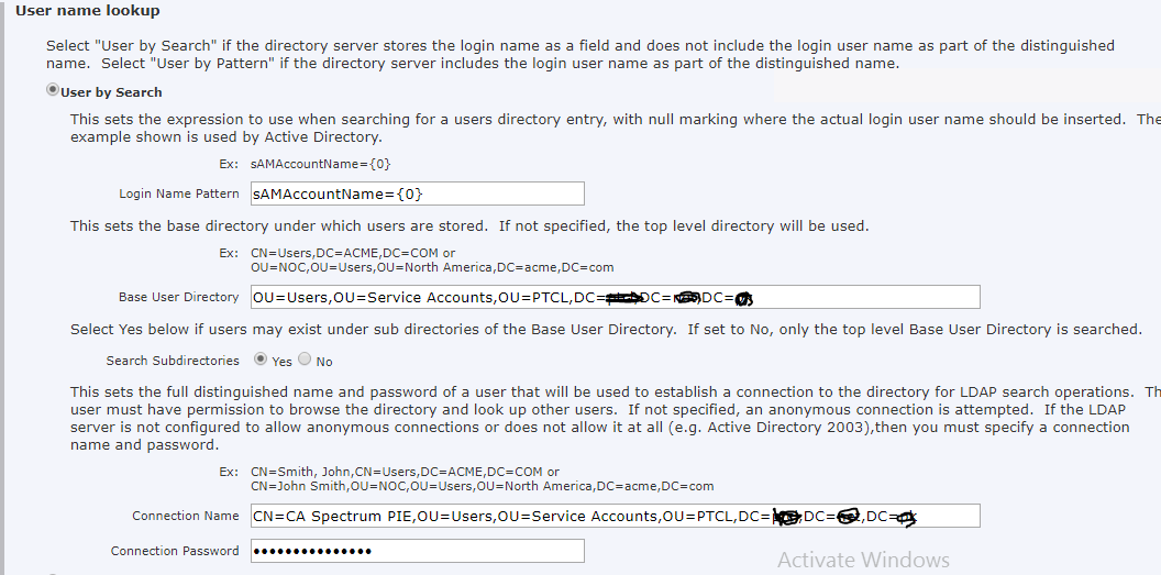 LDAP Configuration | DX NetOps