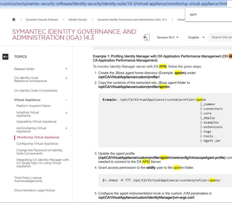 Monitoring the Identity Suite with CA APM (Wily) | Symantec Access ...