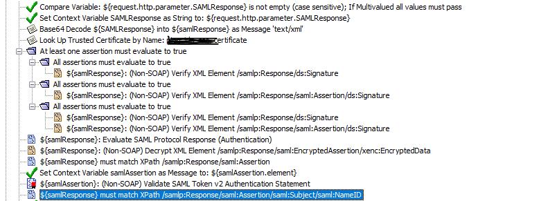 SAML Response with Signed Message & Encrypted Assertion | Layer7 API Management