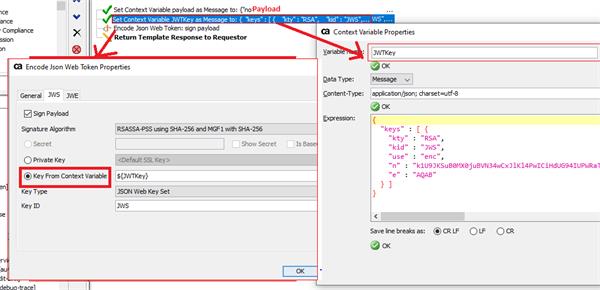 Create JWT with Key From Context Variable | Layer7 API Management