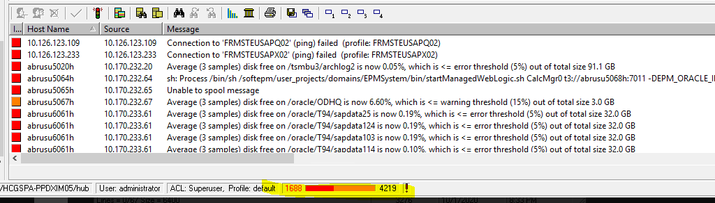 NAS not writing all the clear alarms | DX Unified Infrastructure Management