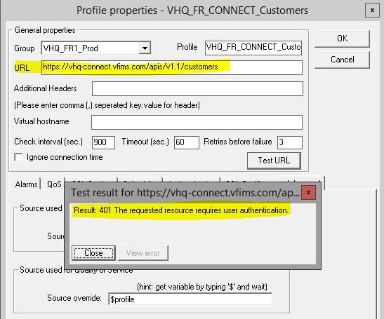 Monitor as Ok/normal monitoring for 401 message in nimsoft url_response probe | DX Unified ...